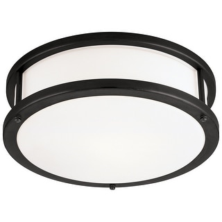 Access Lighting Conga 16" LED Flush Mount - Matte Black Finish - Bed Bath & Beyond - 37105226